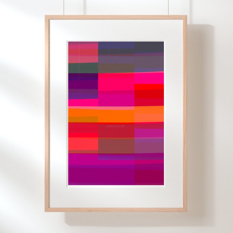 Color Block Art - Etsy