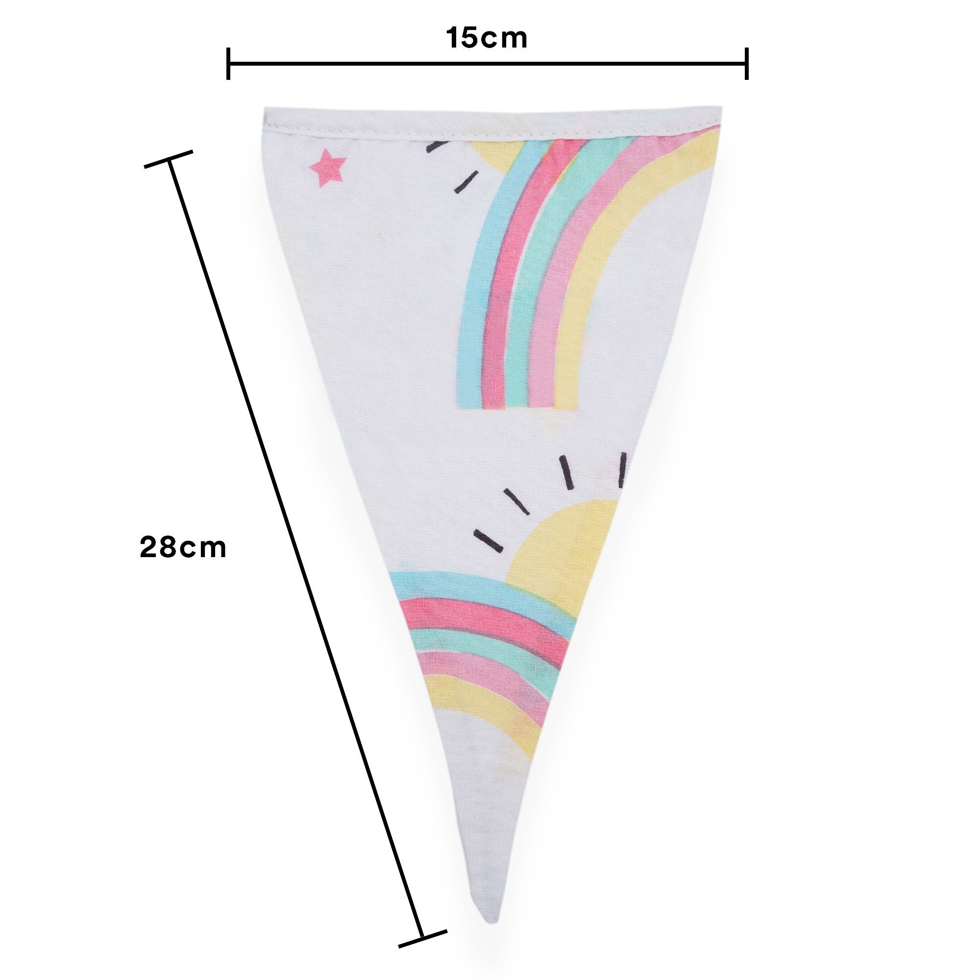 HLC Girls Kids Rainbows Sunshine Stripes White Reversible | Etsy