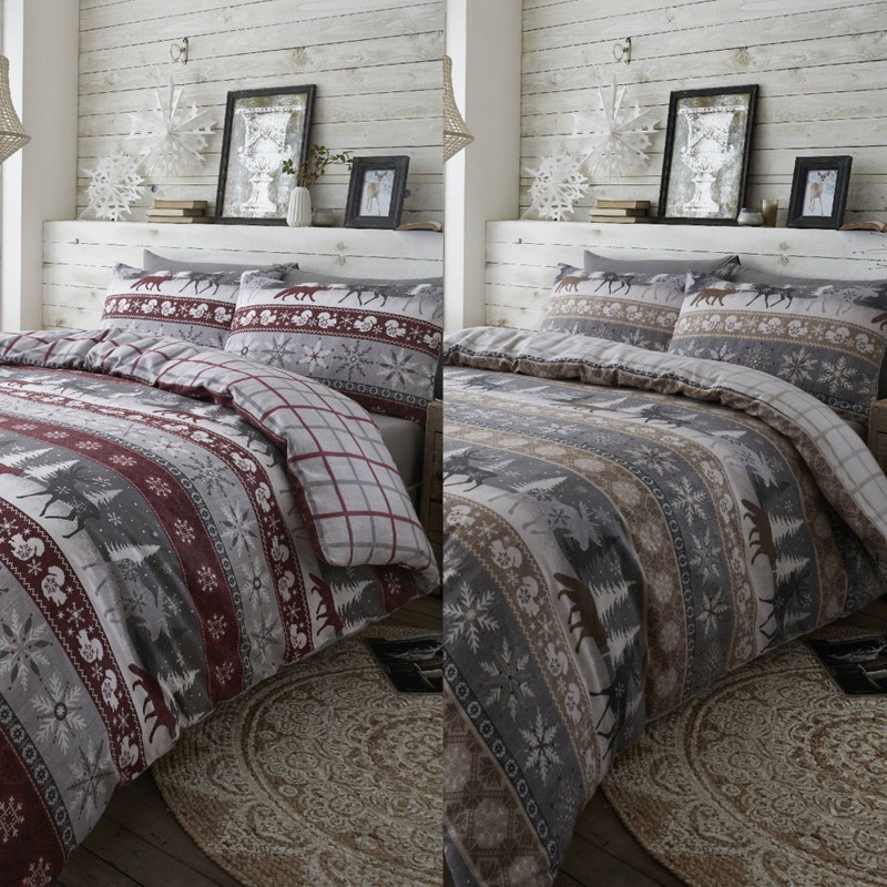 Double Duvet Cover Check - Etsy UK