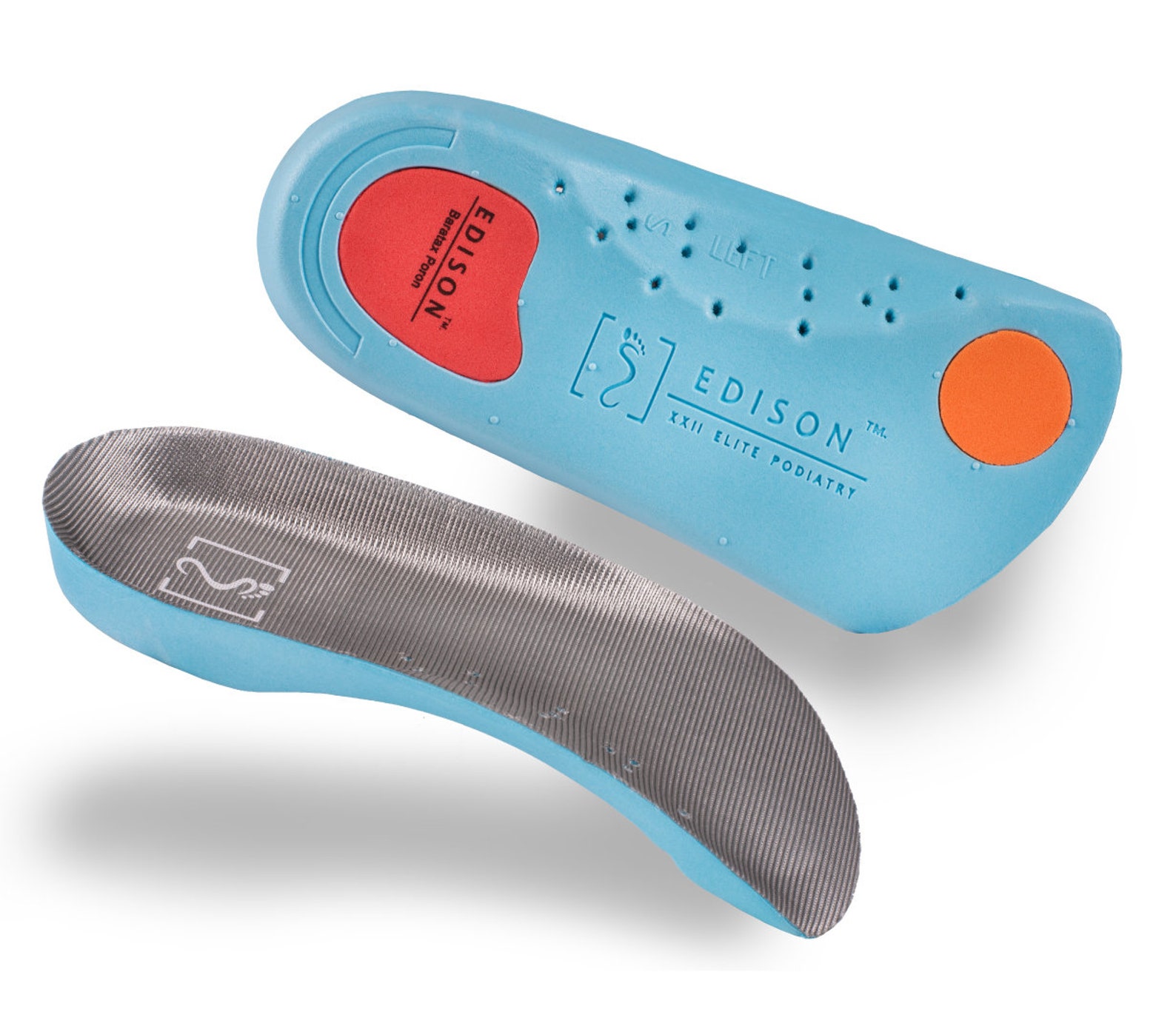 Insoles Edison XXII Elite Podiatry 3/4 Archplus Orthotic Arched Plantar ...