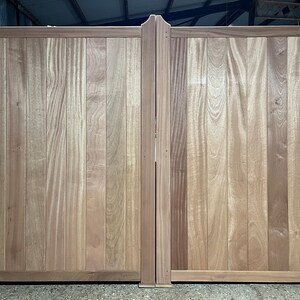 Wooden Driveway Gates New Hardwood Modern Garden Iroko or Sapele Custom ...