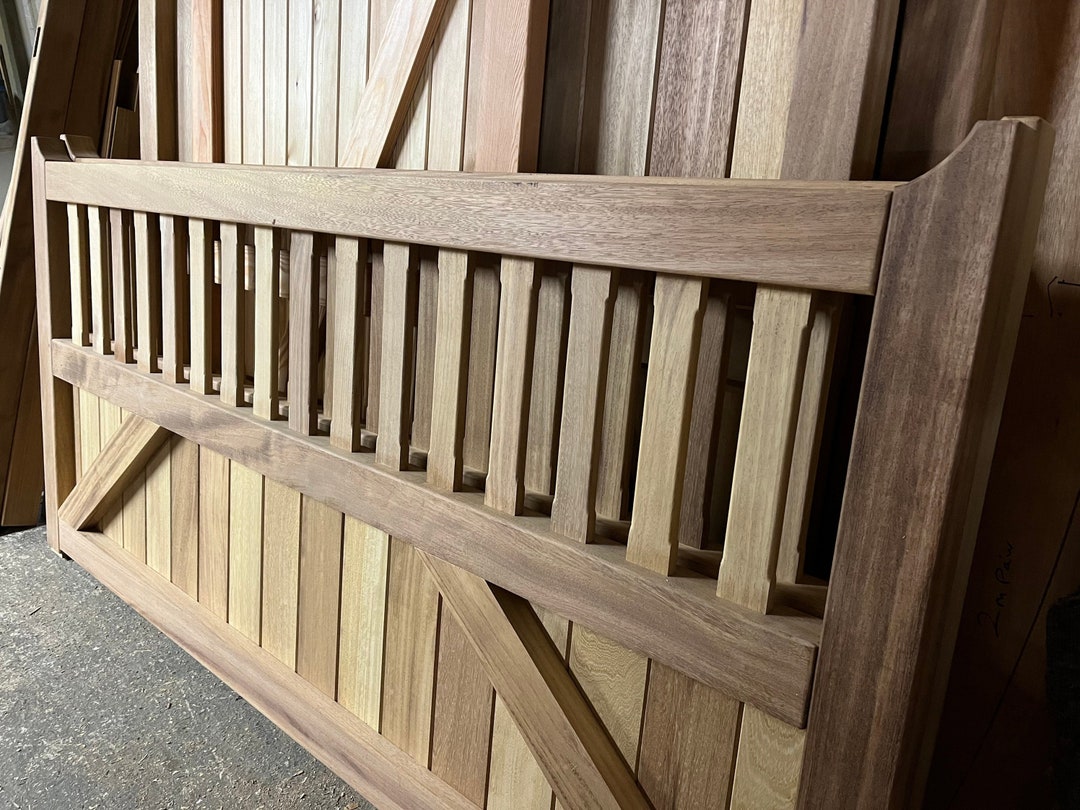 Hardwood Driveway Gates Iroko or Sapele Wooden Custom Made Good Quality ...