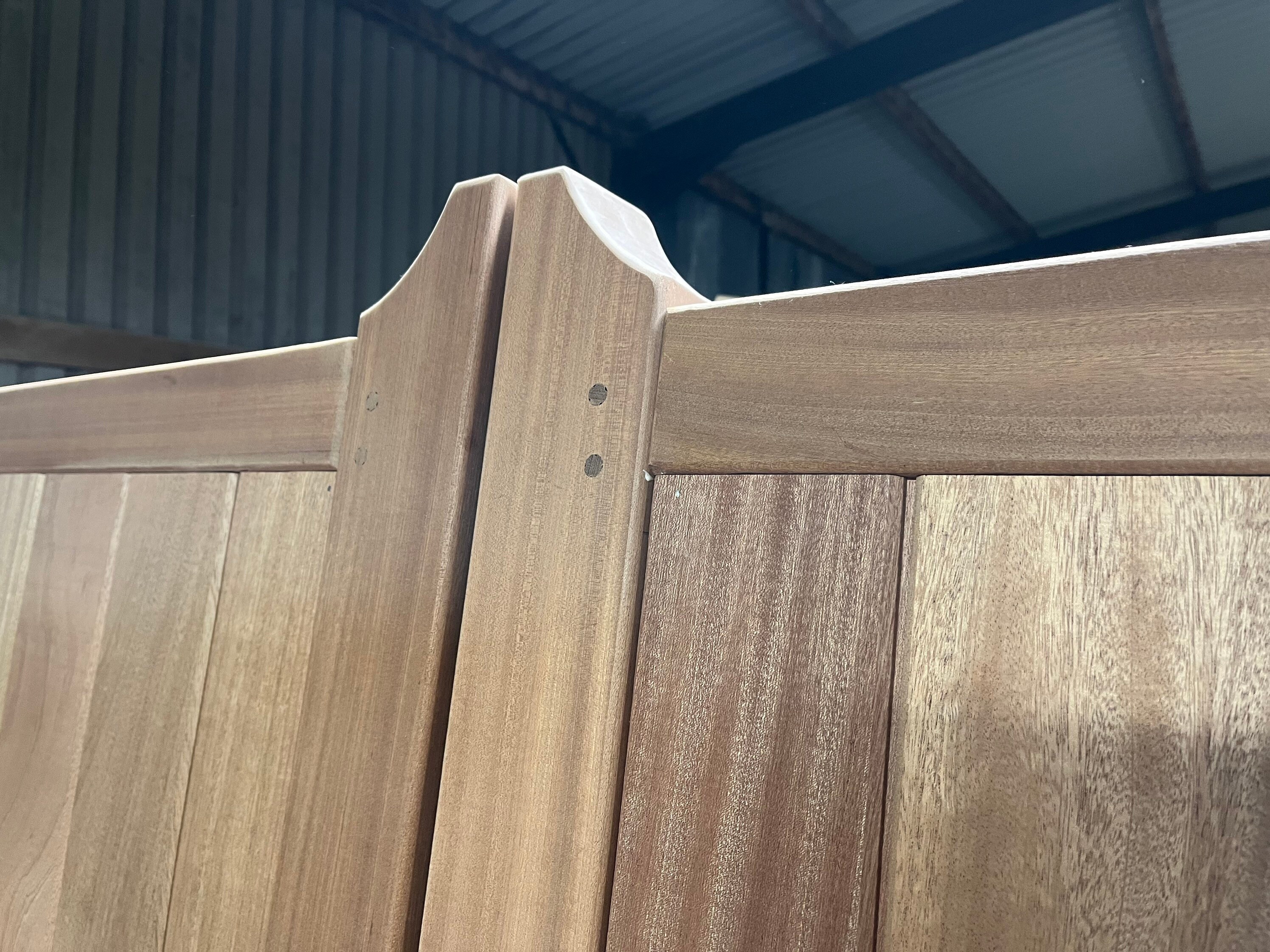 Wooden Driveway Gates New Hardwood Modern Garden Iroko or Sapele Custom ...