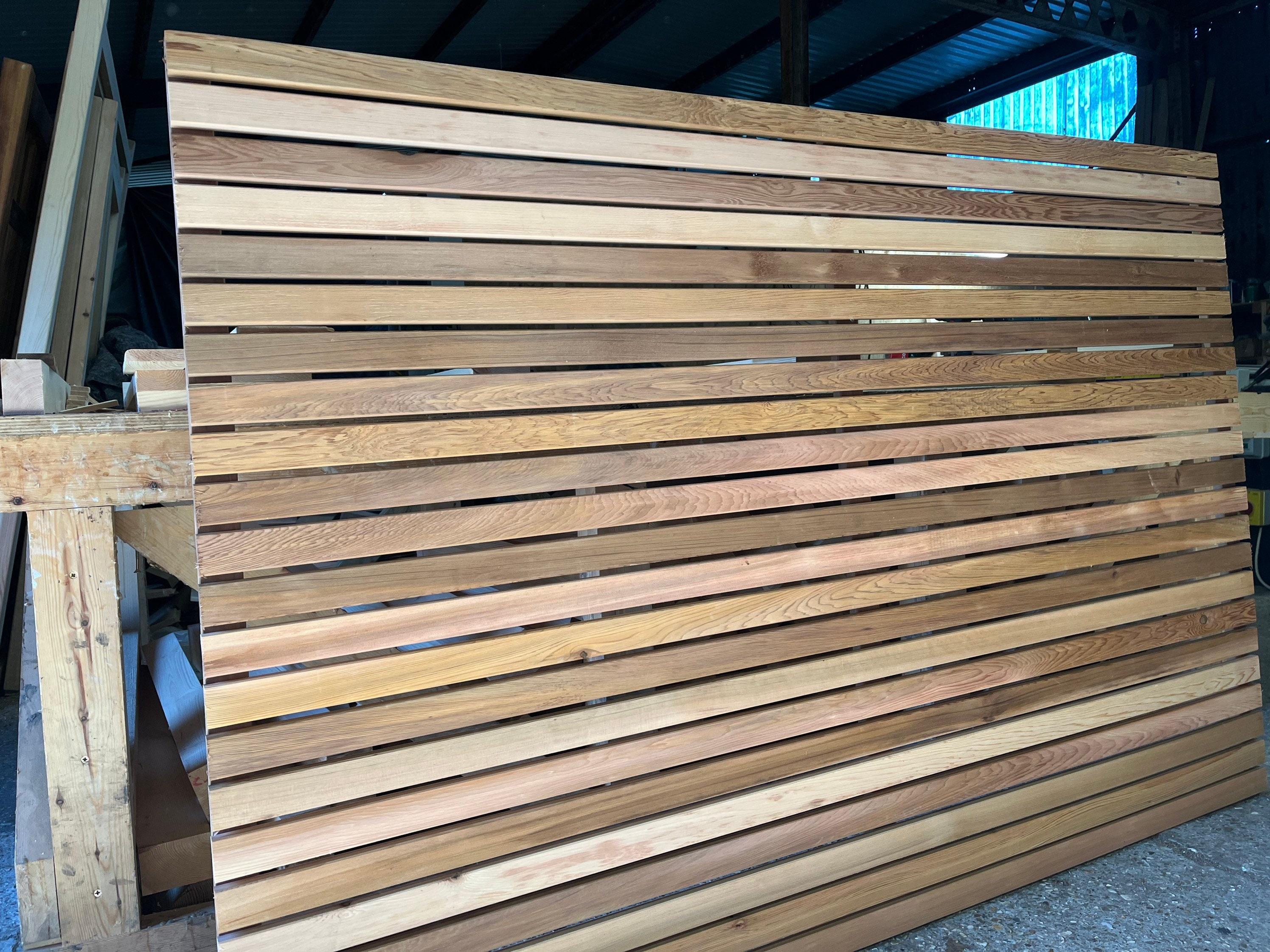 Wooden Fence Panels Modern Garden Ideas Cedar Iroko Sapele - Etsy UK