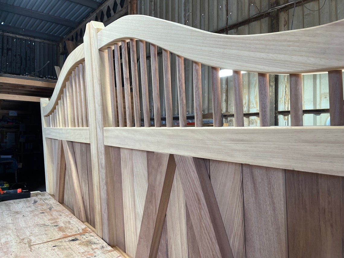 Hardwood Driveway Gates New Iroko or Sapele Gates Bespoke Custom Made ...