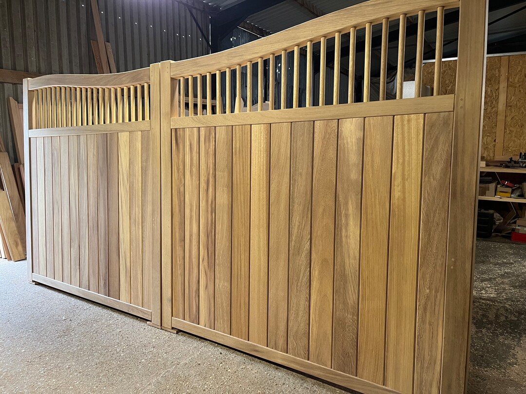 Hardwood Driveway Gates Sapele or Iroko Wooden Gates Suitable for ...
