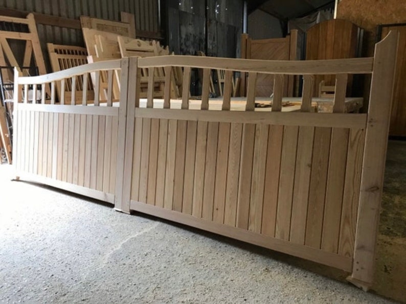 Wooden Driveway Gates New Wooden Garden Gate Bespoke Sizes - Etsy UK