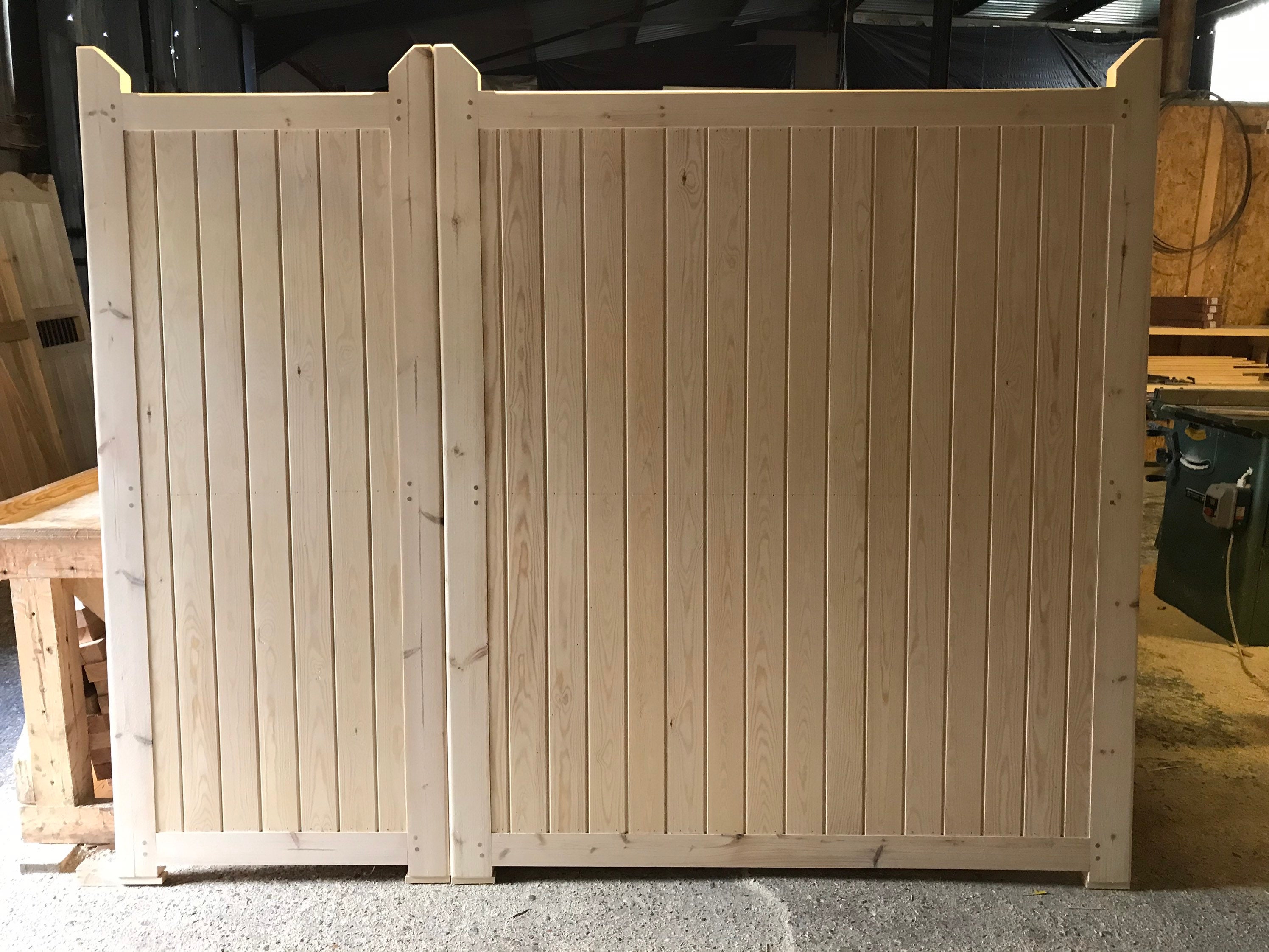 Driveway Gates Uneven Split New Wooden Garden Gate Bespoke - Etsy