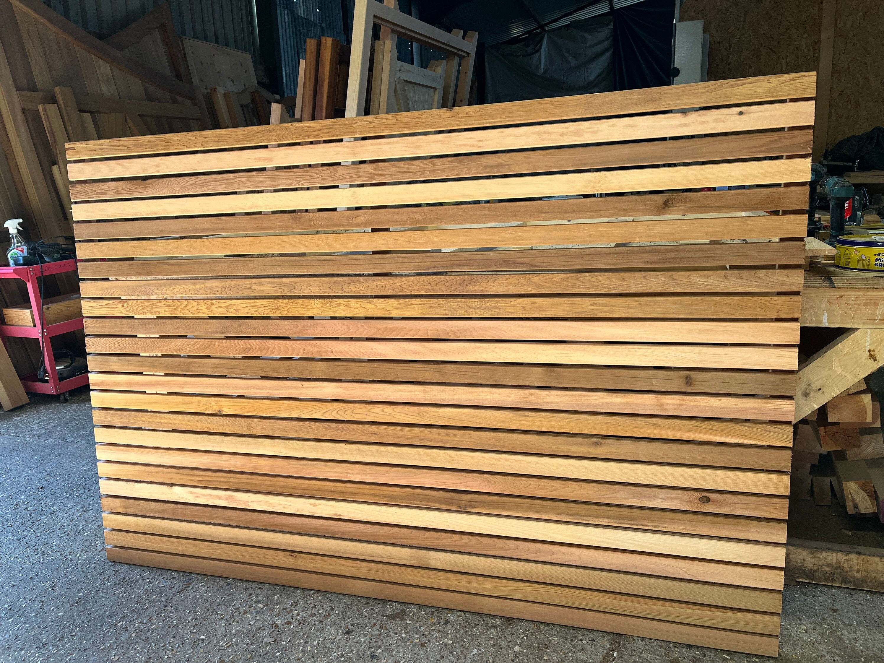 Wooden Fence Panels Modern Garden Ideas Cedar Iroko Sapele - Etsy UK