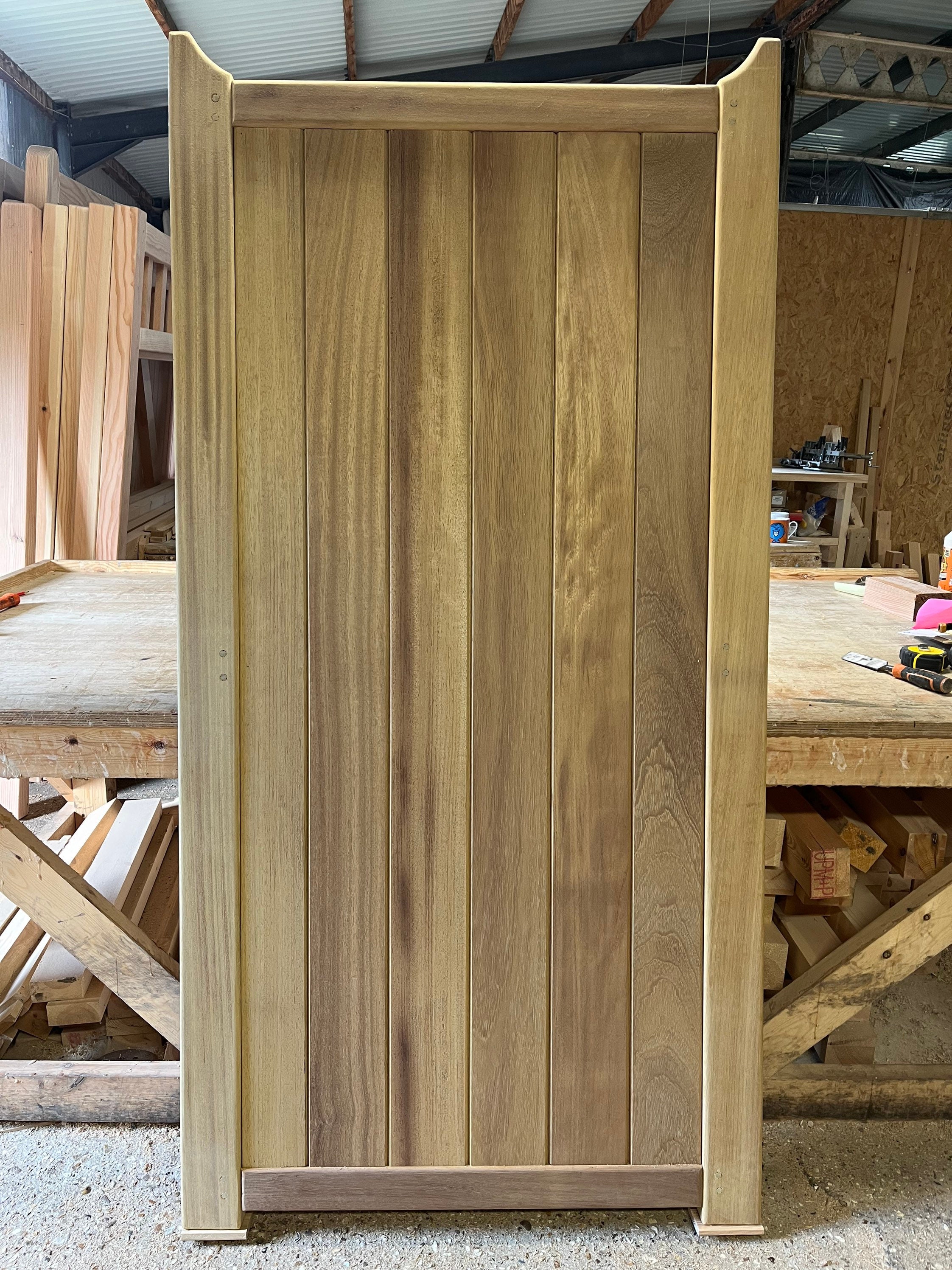 Wooden Gate New Hardwood Garden Entrance Gates Iroko or Sapele - Etsy UK