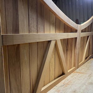 Hardwood Driveway Gates New Iroko or Sapele Gates Bespoke Custom Made ...