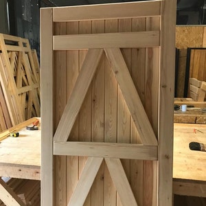 Wooden Gate Flat Top Gates Handmade Custom Made Gates Near Me New ...