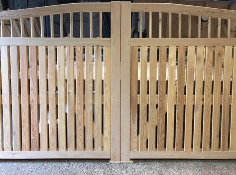 Wooden Driveway Gates New Iroko or Sapele Hardwood Timber Bespoke ...