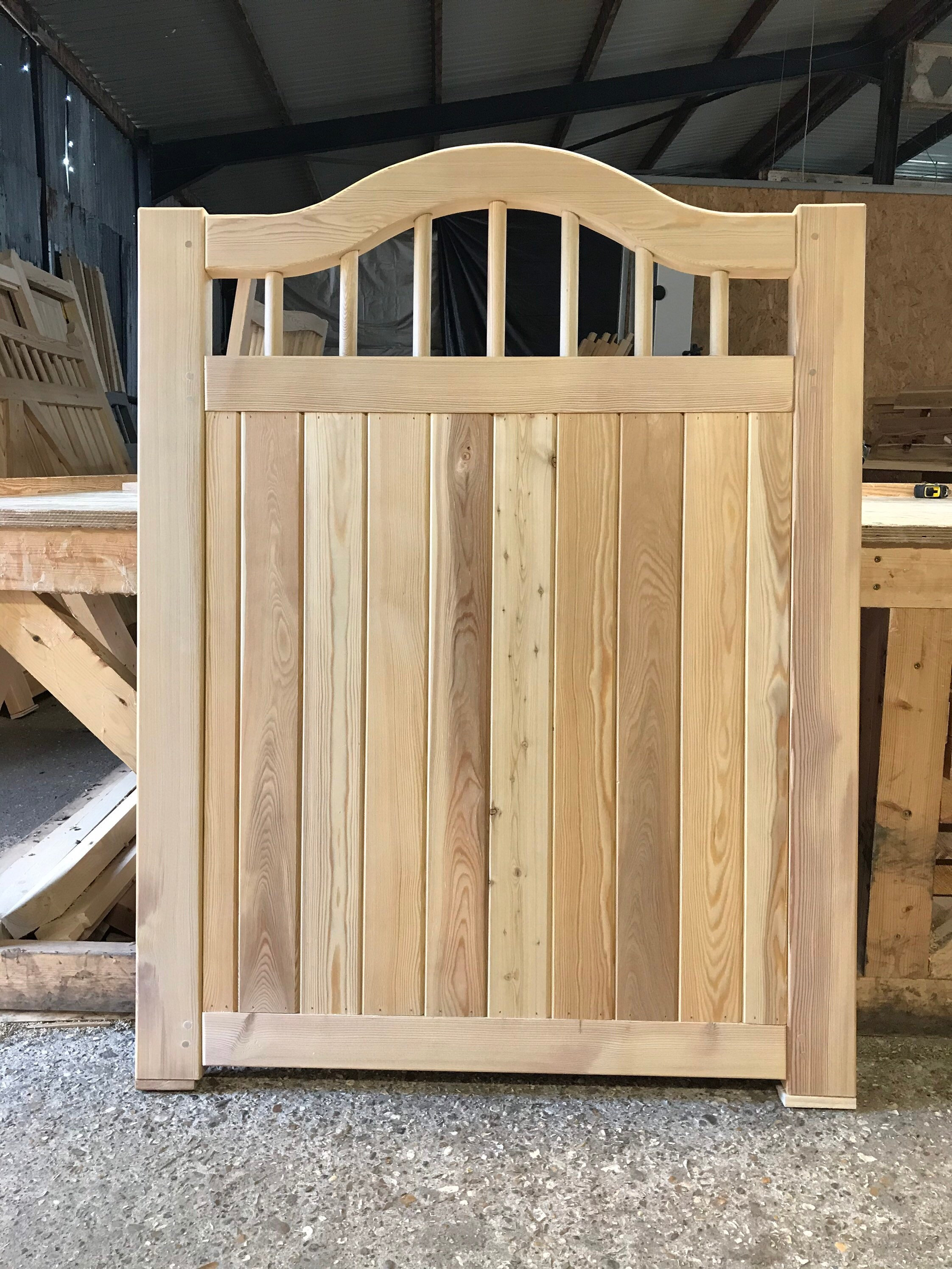 Wooden Entrance Gates New Garden Handmade Bespoke Custom Made Sizes ...