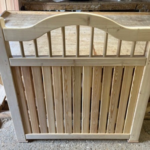 Hardwood Picket Gate Arch Top Spindles 70mm Iroko or Sapele - Etsy