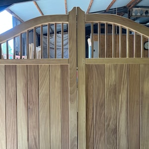 Hardwood Driveway Gates New Iroko or Sapele Gates Bespoke Custom Made ...