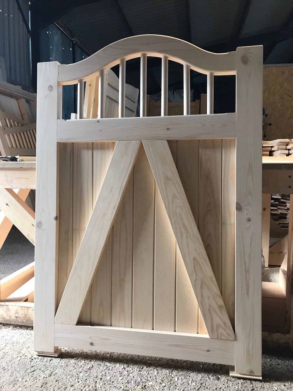 Wooden Gate New Garden Gates Timber Gate Handmade Bespoke Sizes Custom ...