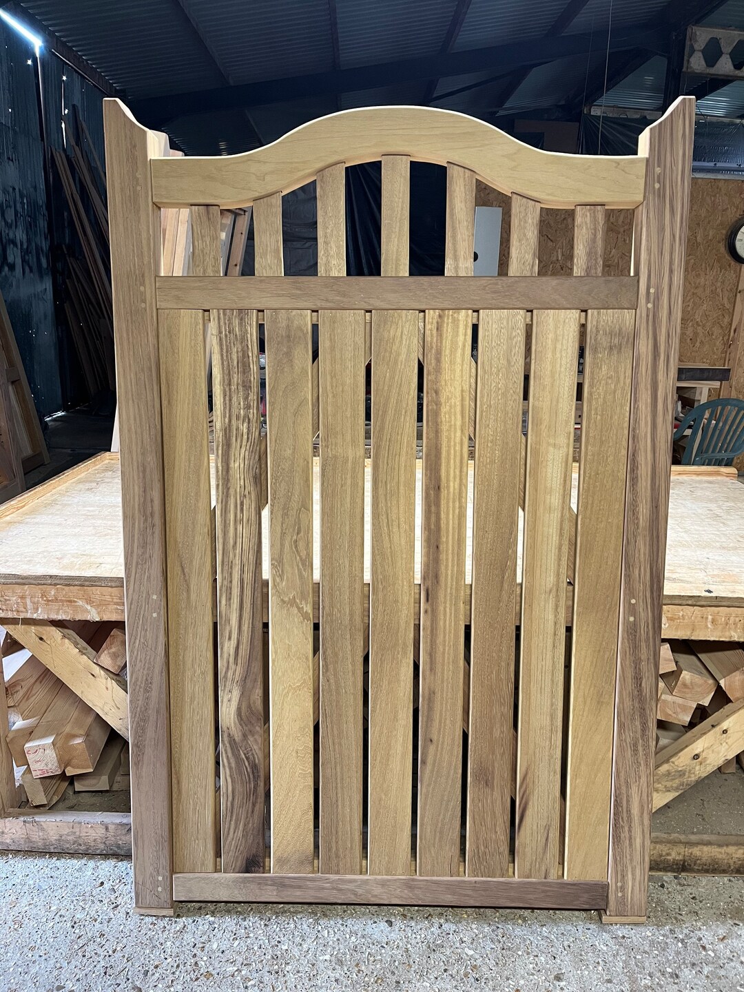 Hardwood Picket Gate Arch Top Spindles 70mm Iroko or Sapele - Etsy