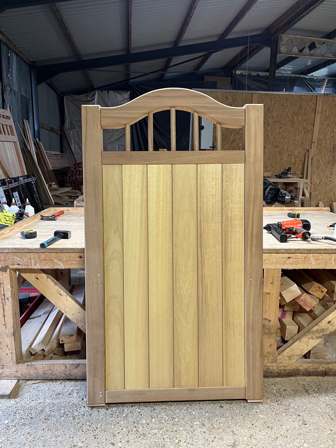 Wooden Side Gate New Hardwood Iroko or Sapele Garden Gates Handmade ...
