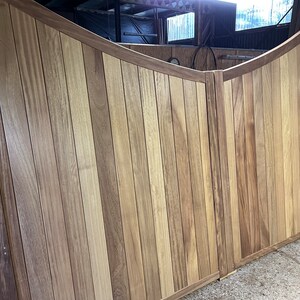 Hardwood Driveway Gates New Iroko or Sapele Gates Bespoke Custom Made ...