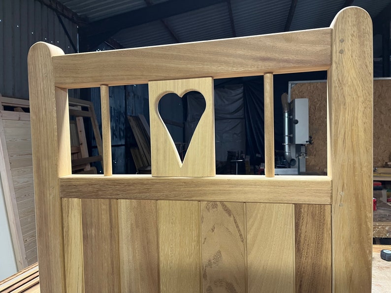 Wooden Heart Garden Gate, Pretty Gates Handmade in Iroko and Sapele ...