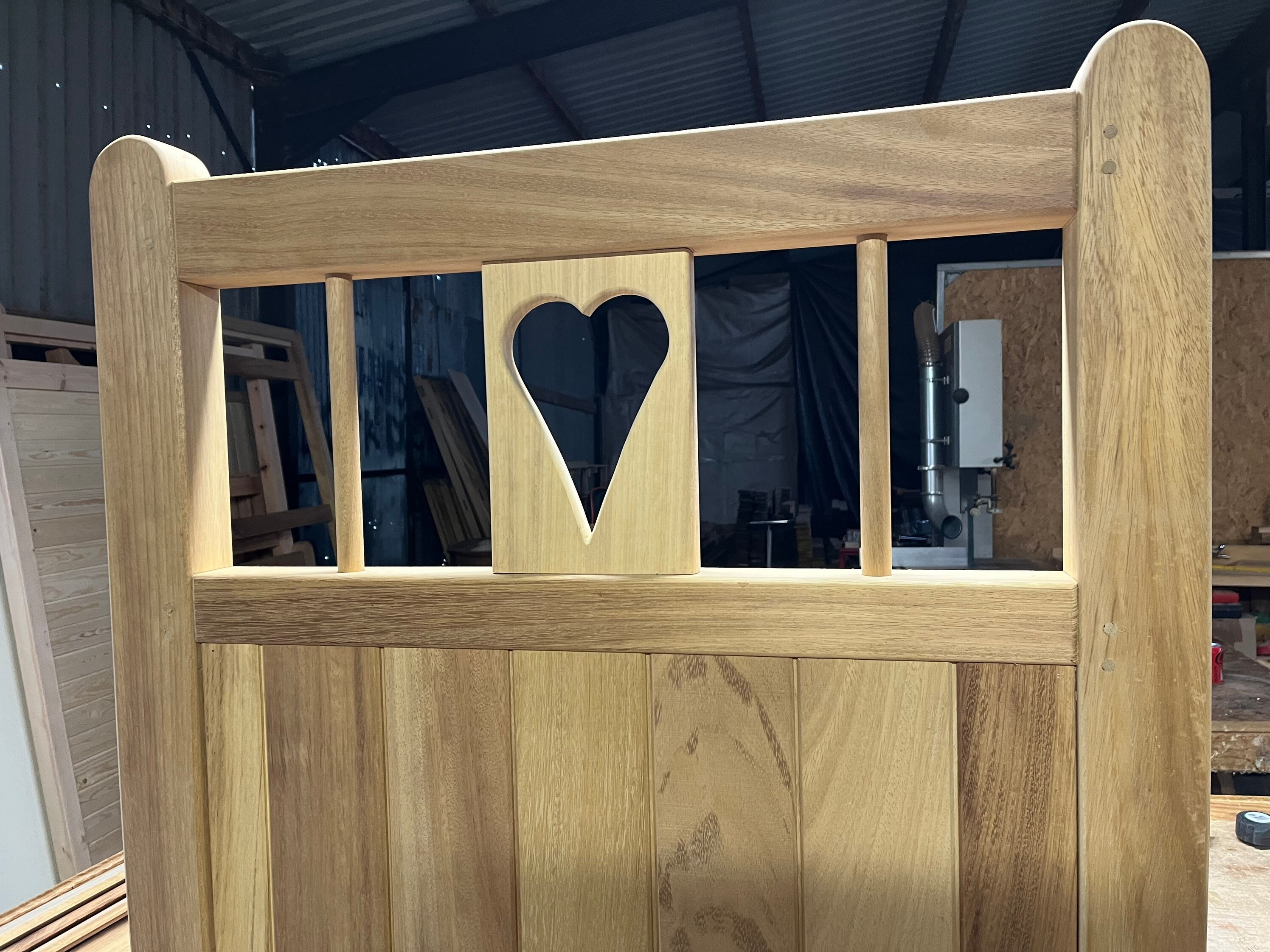 Wooden Heart Garden Gate, Pretty Gates Handmade in Iroko and Sapele ...
