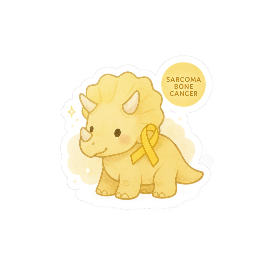 Sarcoma Awareness Dinosaur Vinyl Decal: Cancer Support Sticker - Etsy