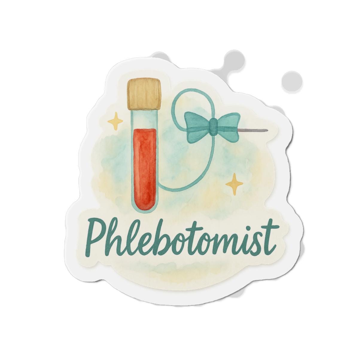 Phlebotomist Test Tube & Needle Die-cut Magnet | Medical Lab Decor - Etsy