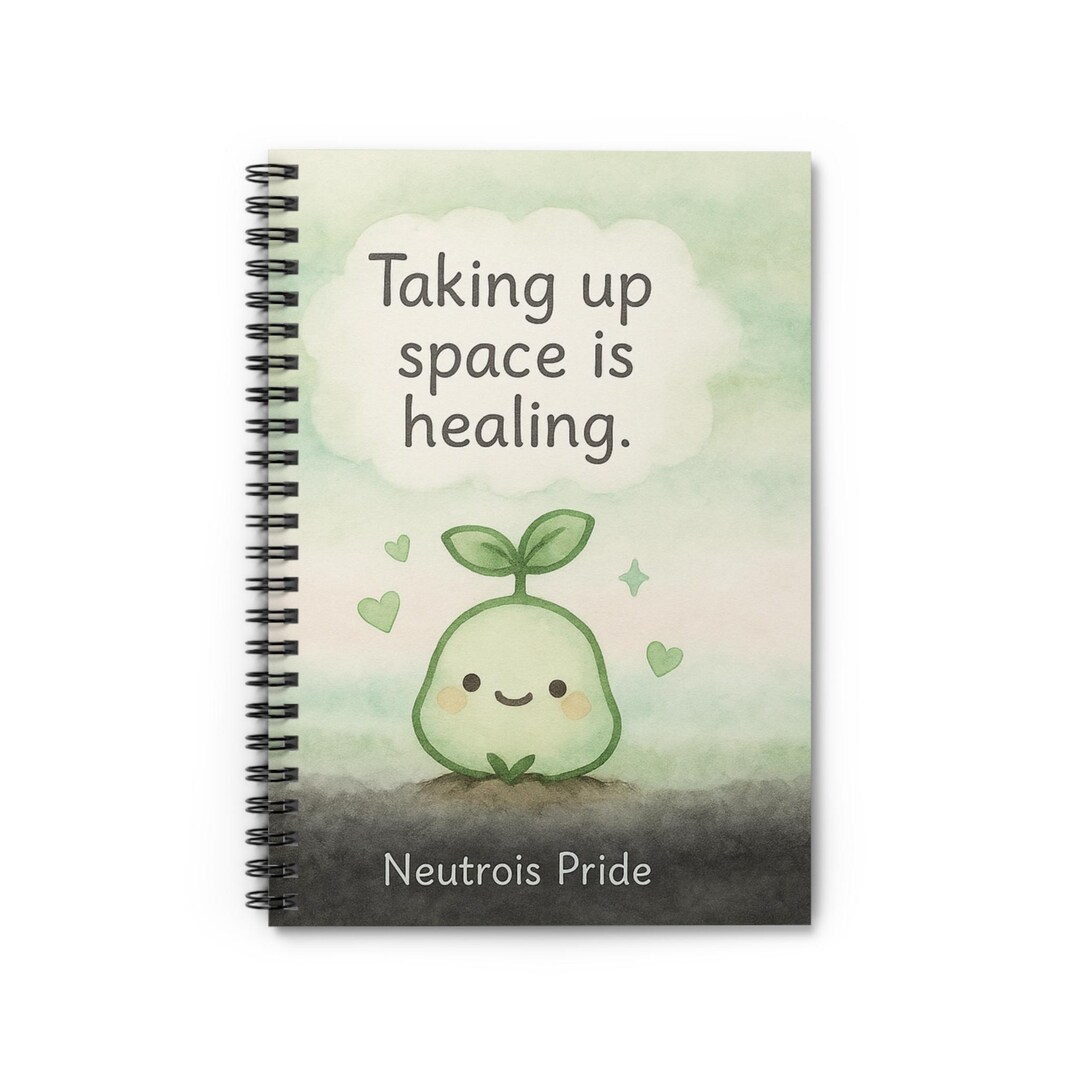 Neutrois Pride Spiral Notebook, Self-care Stationery Gift - Etsy