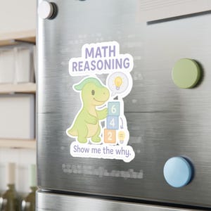 Math Reasoning Decal, Kids Learning Sticker, Classroom Decor ...
