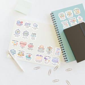 DBT Skills Sticker Sheets - Pastel Watercolor Therapy Stickers, Set of ...