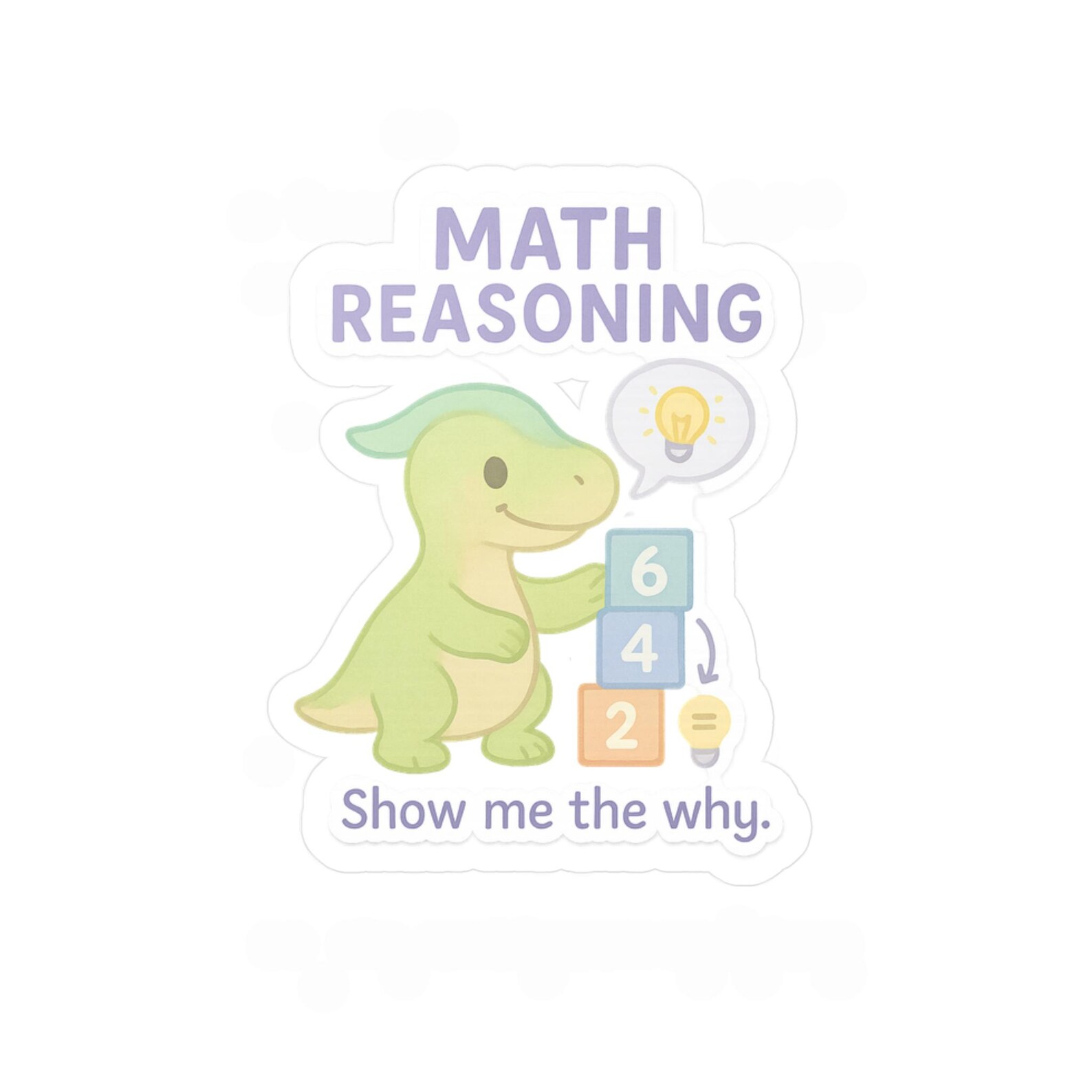 Math Reasoning Decal, Kids Learning Sticker, Classroom Decor ...