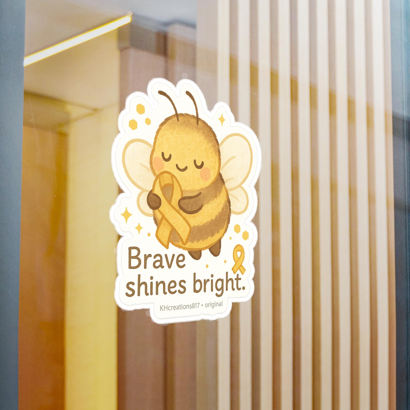 Childhood Cancer Awareness Sticker: Waterproof Vinyl Decal - Etsy