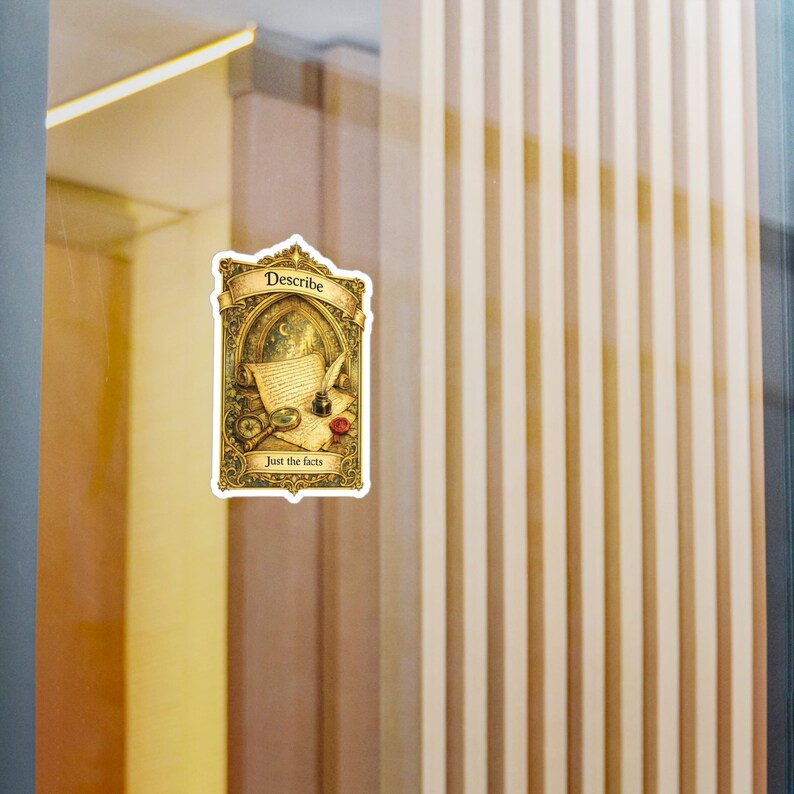 DBT Describe, Just the Facts, Vintage Writing Desk Illustration Kiss ...