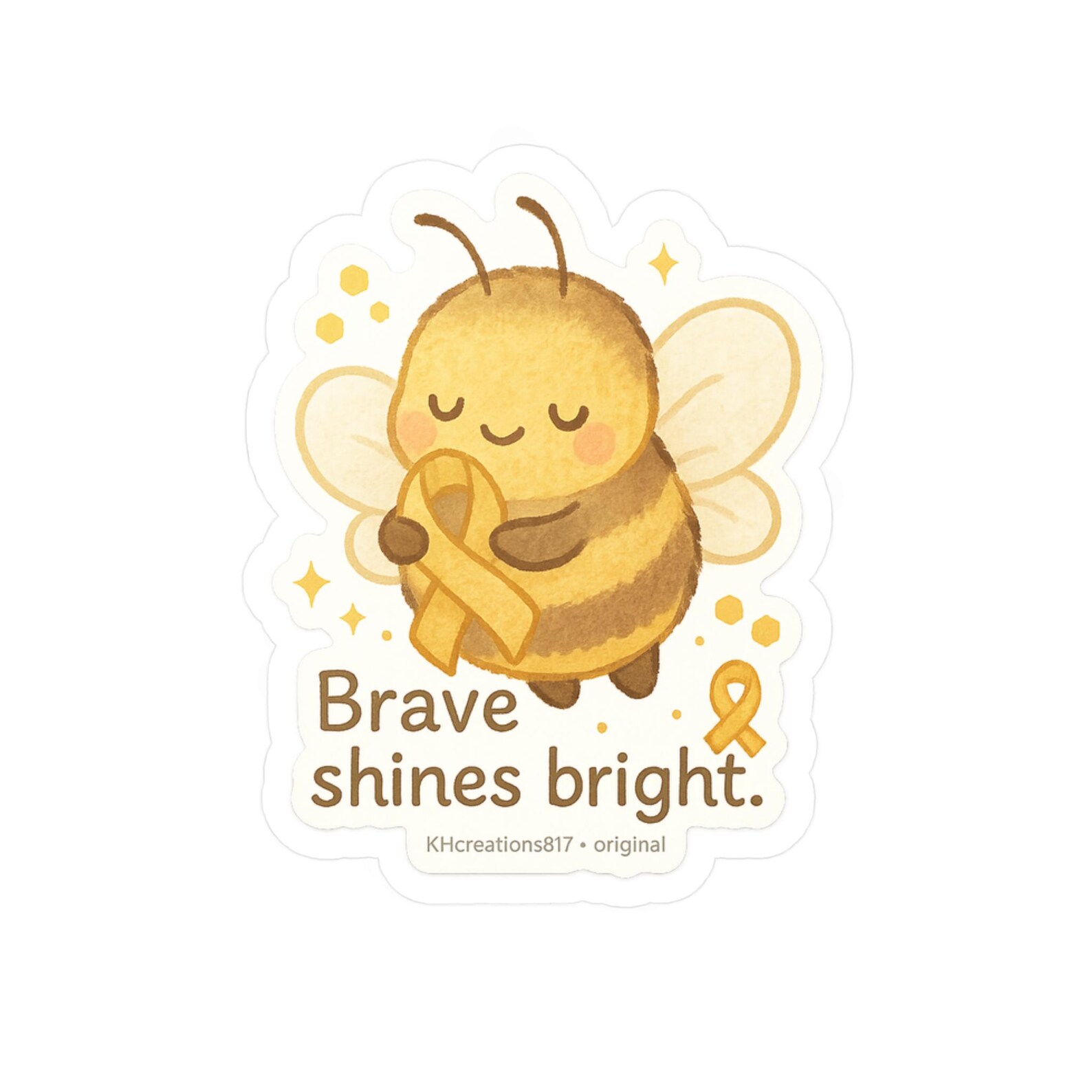 Childhood Cancer Awareness Sticker: Waterproof Vinyl Decal - Etsy