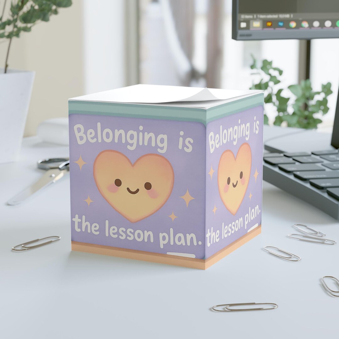 Heartfelt Note Cube – Positive Affirmation Stationery, Teacher Gift - Etsy