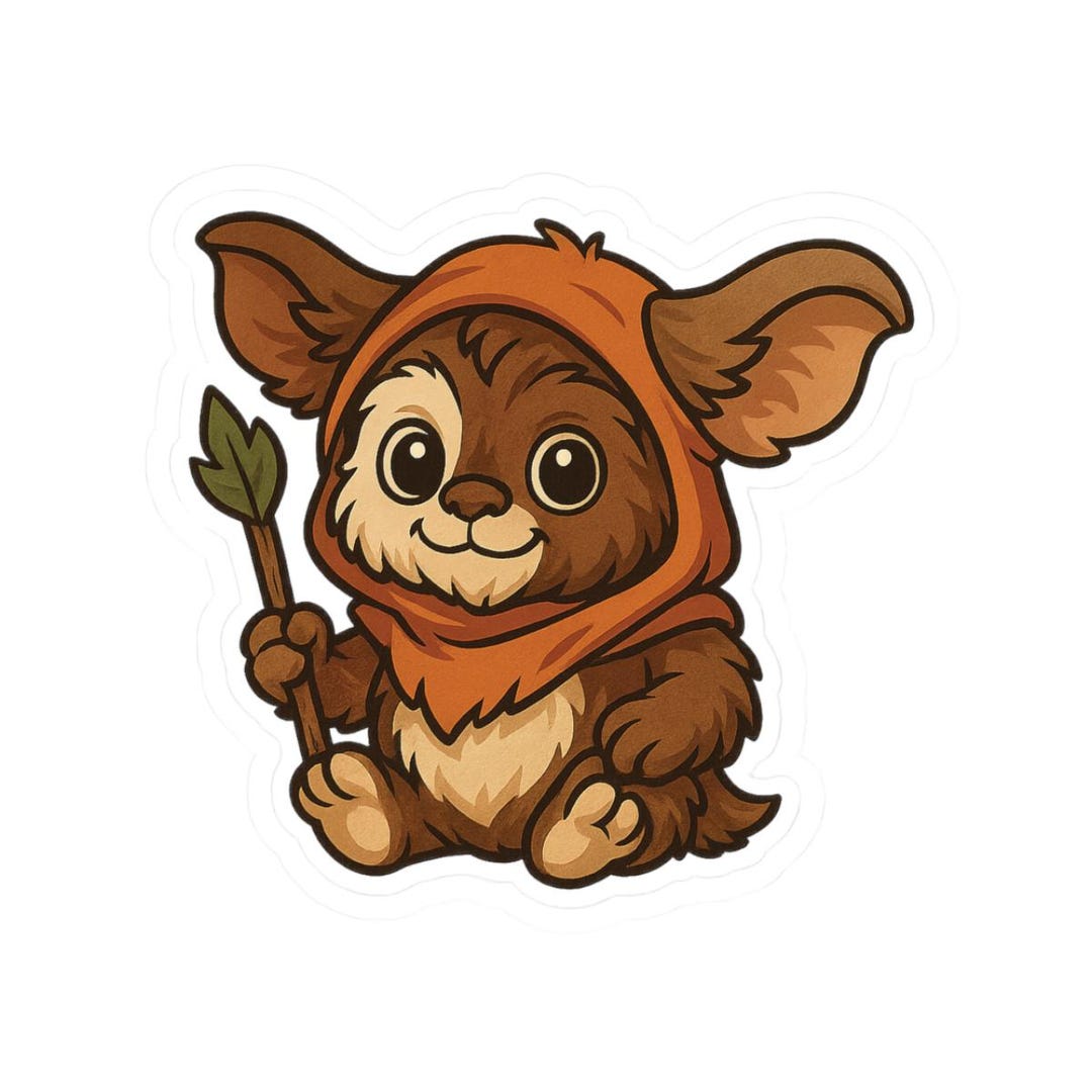 Ewok Gizmo Hybrid Sticker, Fun Laptop Decor, Kids Room Art - Etsy