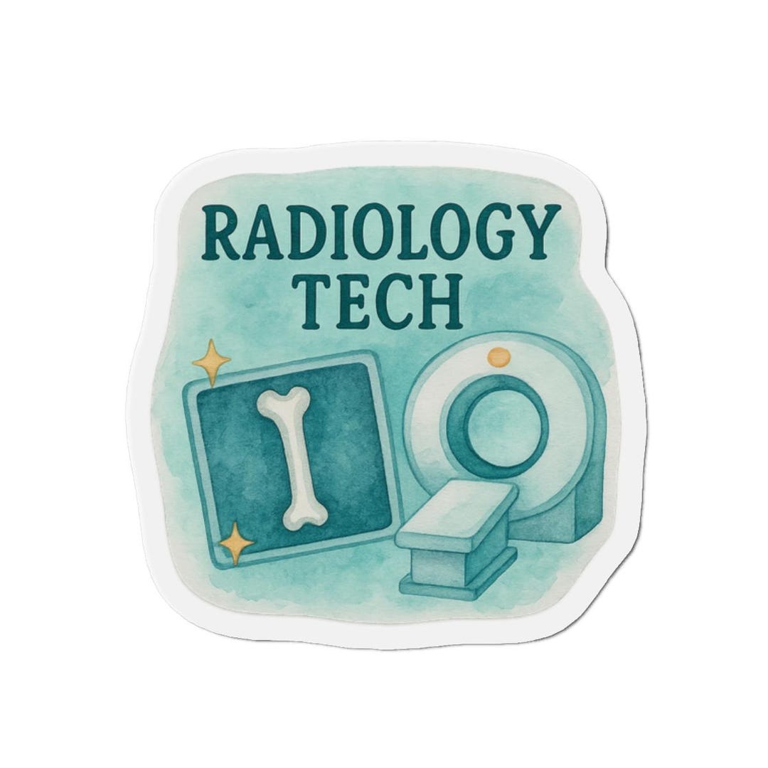 Radiology Tech Die-cut Magnet | X-ray Machine & Bone Illustration - Etsy