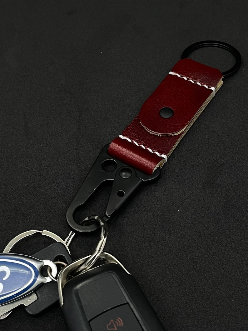 Handmade Leather Sling Clip Keychain | Tactical Hk-style Clips | Rugged ...