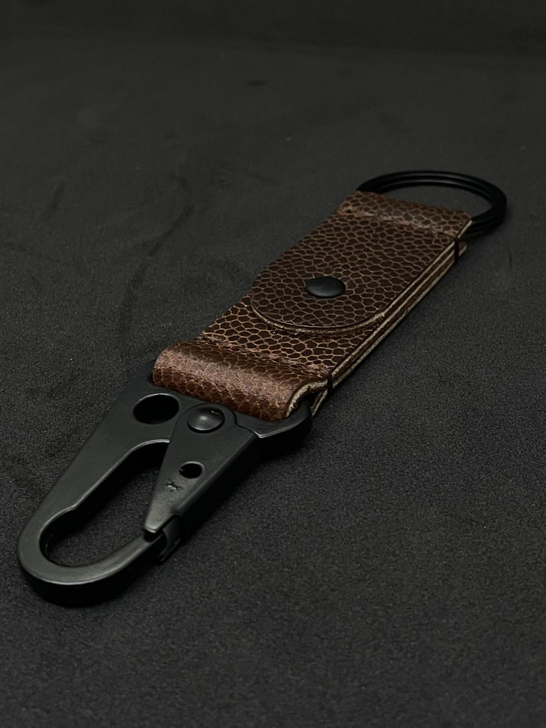 Handmade Leather Sling Clip Keychain | Tactical Hk-style Clips | Rugged ...