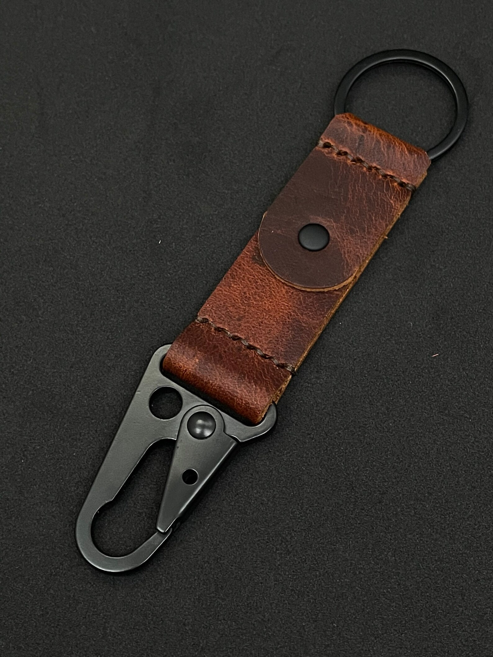 Handmade Leather Sling Clip Keychain | Tactical Hk-style Clips | Rugged ...
