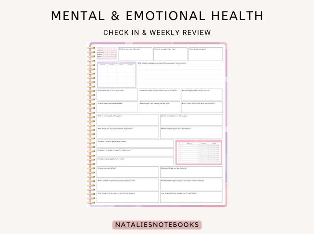 Mental & Emotional Health Check In - Etsy