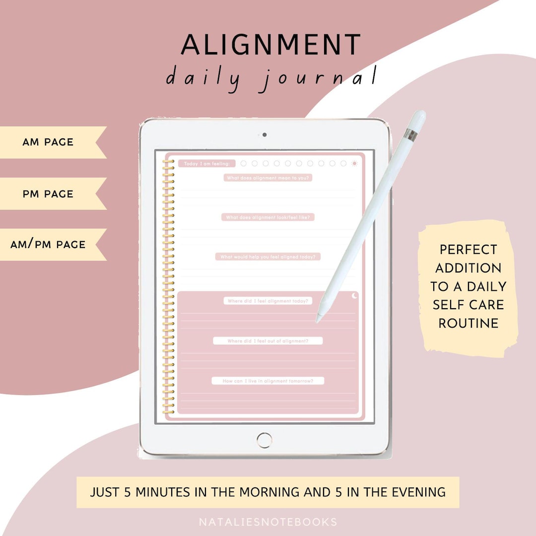 Alignment Daily Intention Journal - Etsy