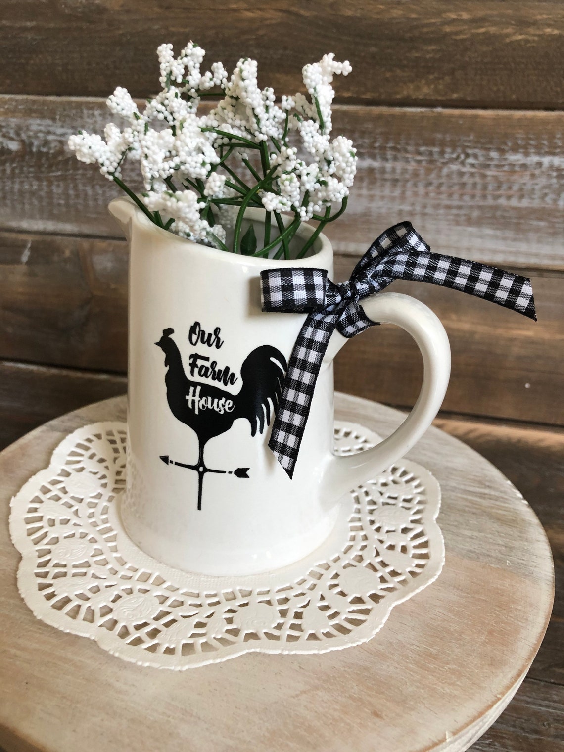 Mini Pitcher Pitcher Flower Vase Creamer Pitcher Farmhouse | Etsy