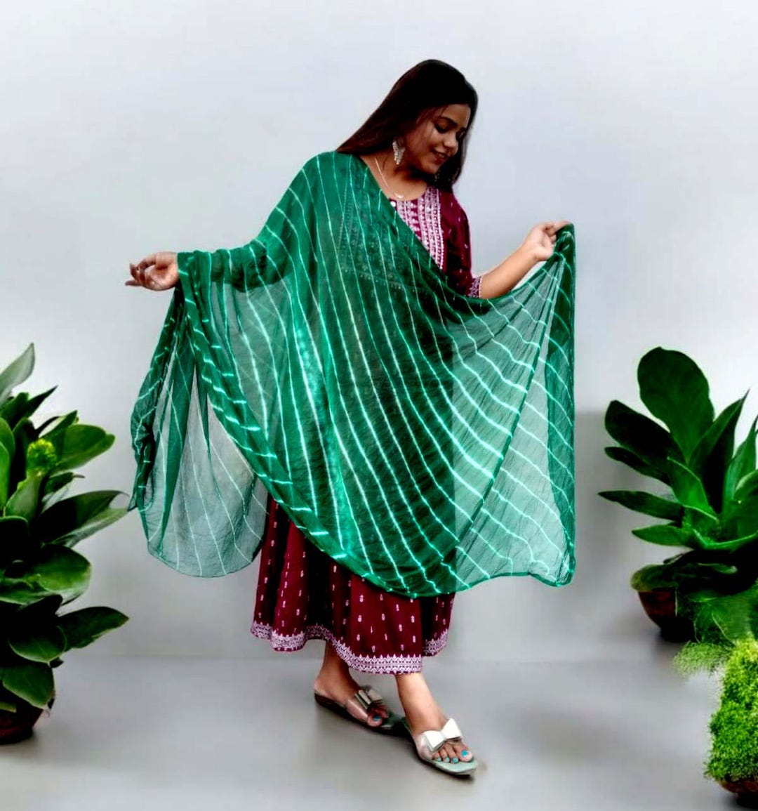 Rajasthani Dupatta for Women Leheriya Dupatta for Women Printed Dupatta ...