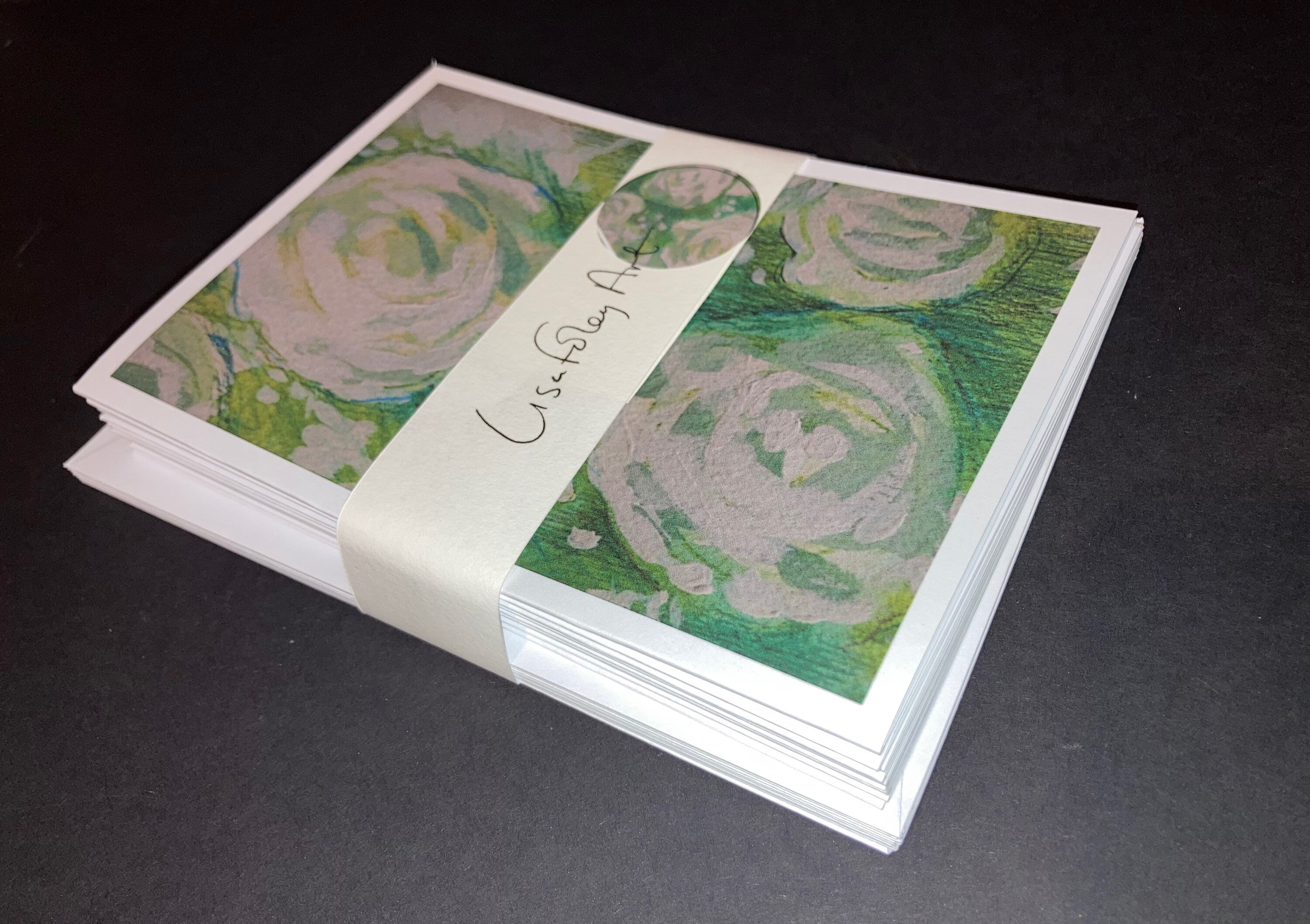 Flower Notelets (PACK OF 5 or 10) A6 Greeings Cards / Notelets With ...