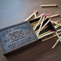 Ceramic Matchbox Sleeve. Hand-painted "three Fish" - Etsy