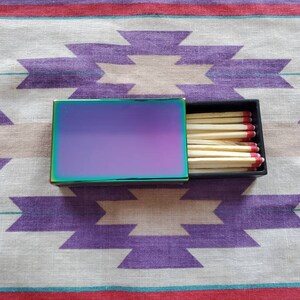 Metalic Rainbow Metal Matchbox / Match Box - Etsy