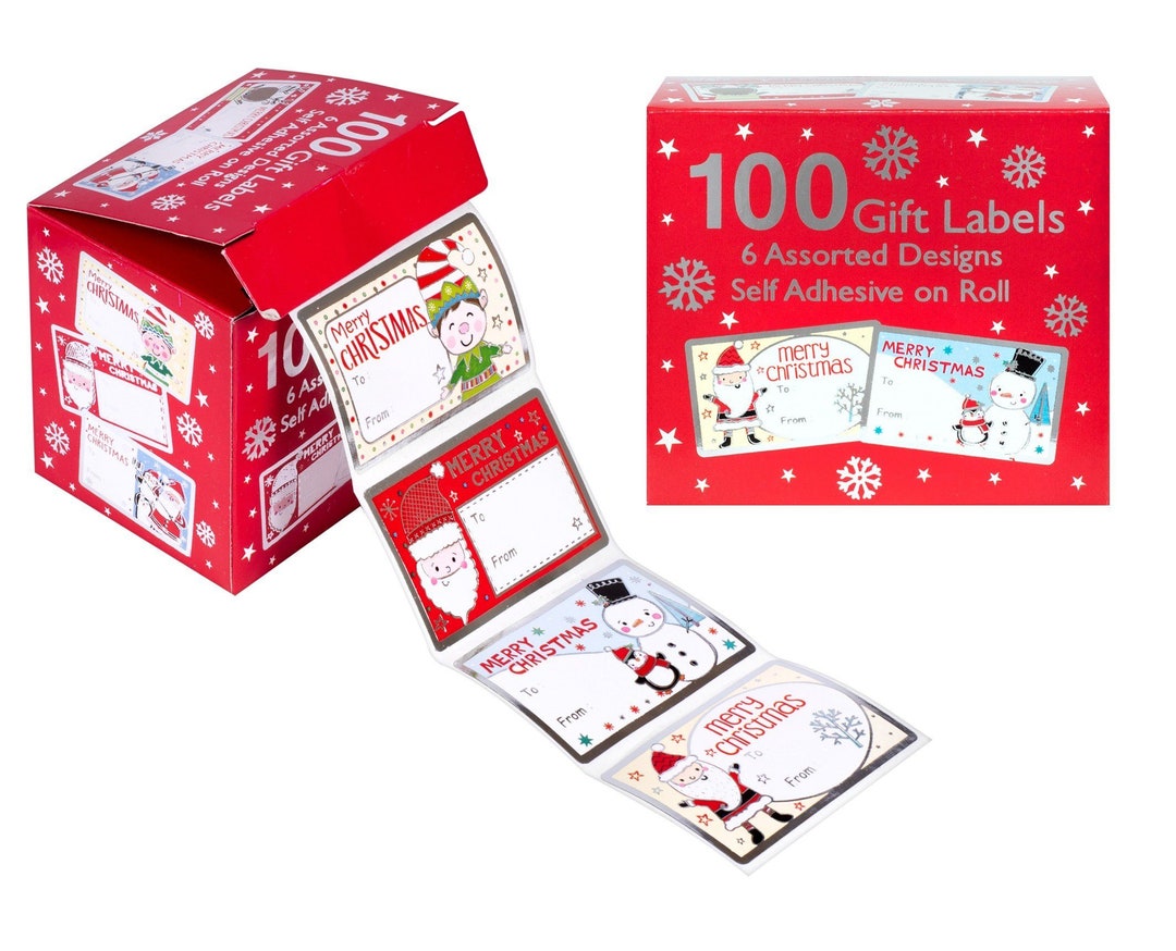Christmas Gift Labelling STICKERS 100 per Pack _ Gift Labels - Etsy