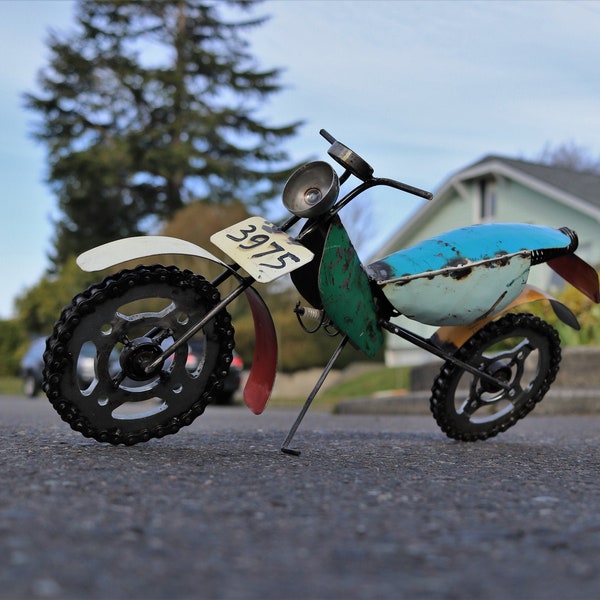 Motorcycle Sculpture - Etsy